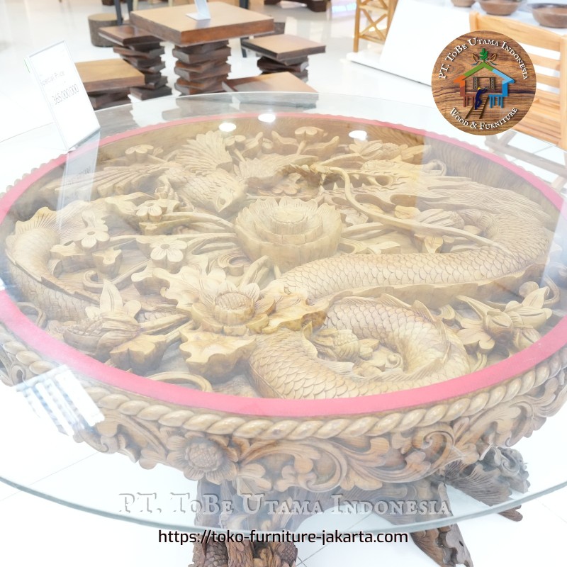 Barang Antik Ukiran Naga Kayu Jati untuk Tahun Naga Kayu