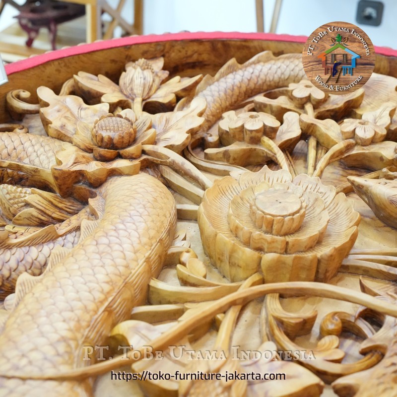 Barang Antik Ukiran Naga Kayu Jati untuk Tahun Naga Kayu