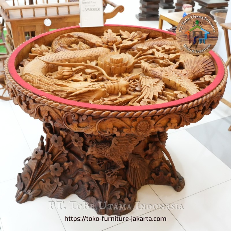 Teak Wood Dragon Carving Antiques for Dragon Wood Year