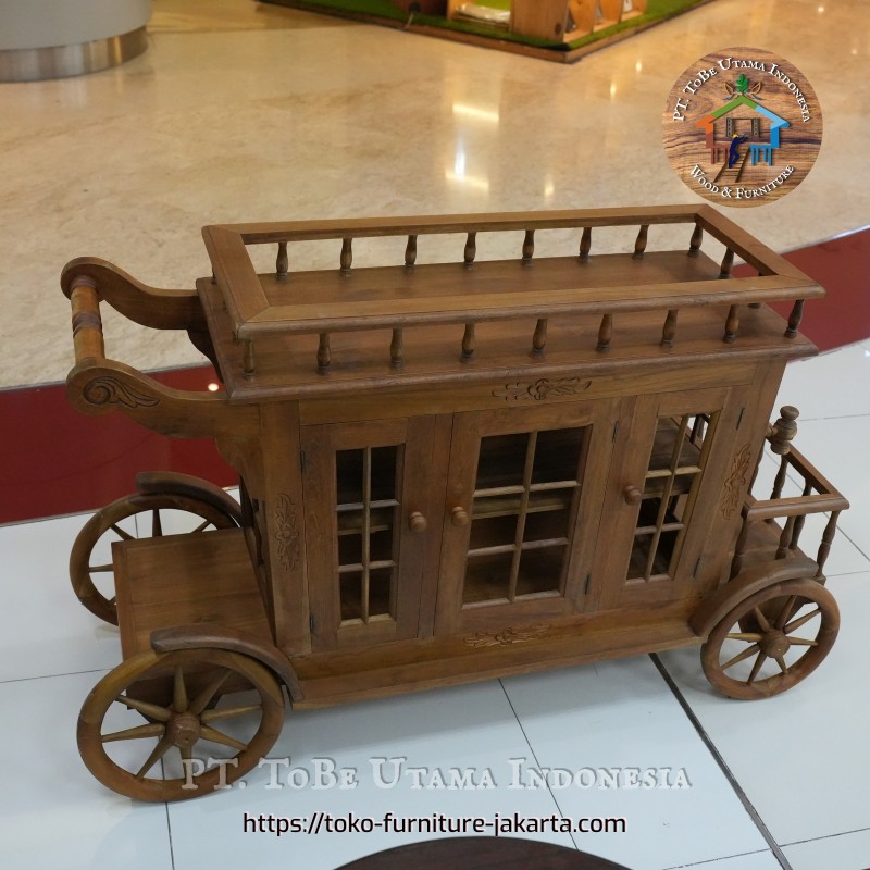Aesthetic Trolley for Cafe & Bar, Trolley for Carrying Food