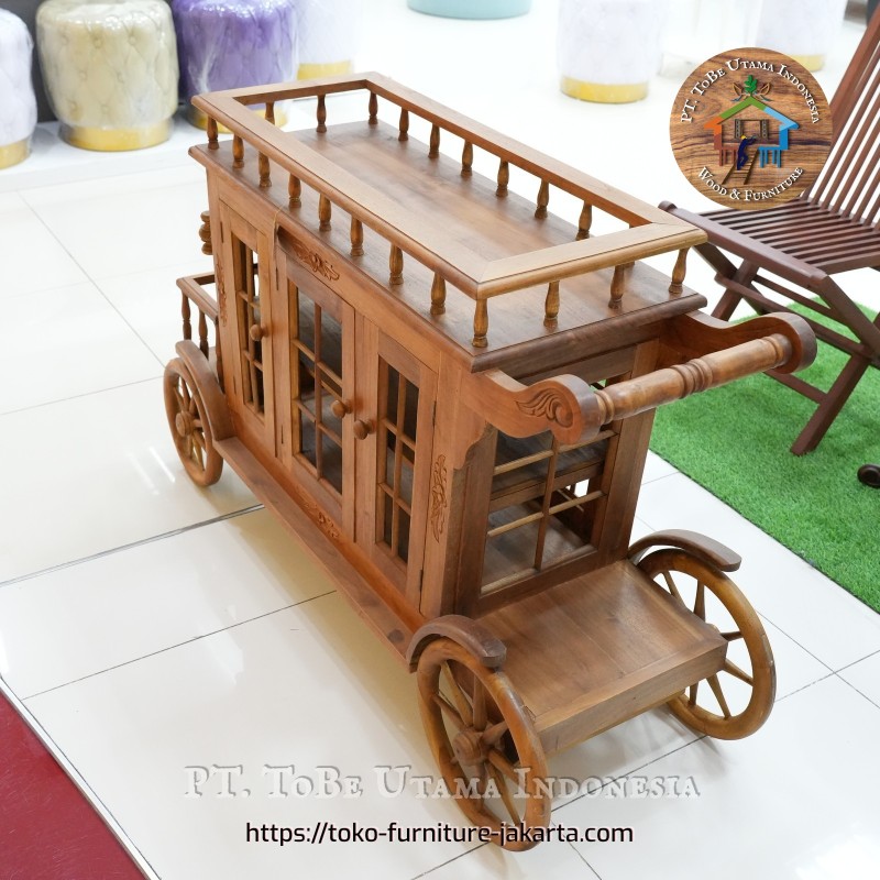 Aesthetic Trolley for Cafe & Bar, Trolley for Carrying Food