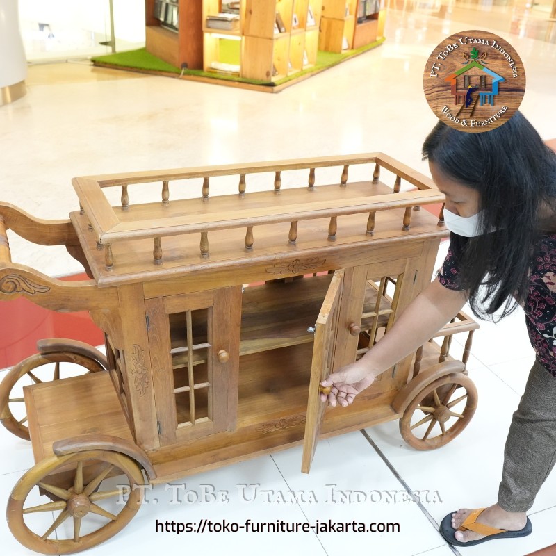 Aesthetic Trolley for Cafe & Bar, Trolley for Carrying Food