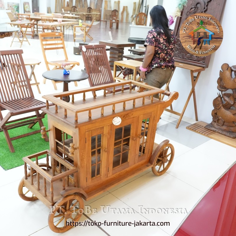 Aesthetic Trolley for Cafe & Bar, Trolley for Carrying Food