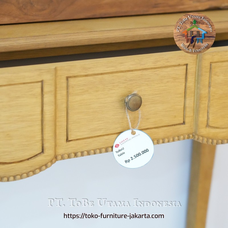 Saving is More Practical with a Spacious Cream Console Table