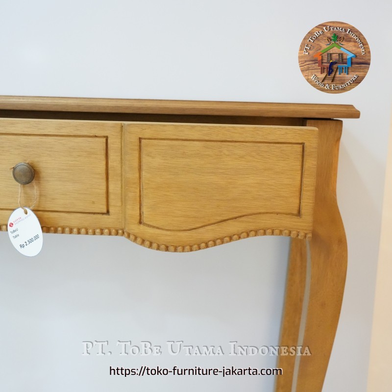 Saving is More Practical with a Spacious Cream Console Table