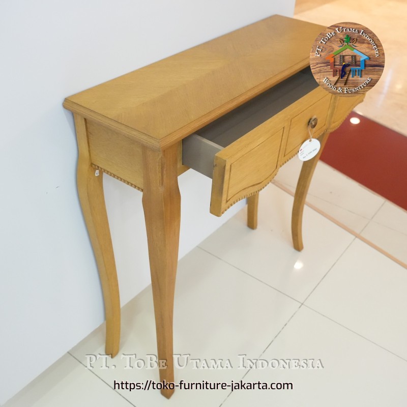 Saving is More Practical with a Spacious Cream Console Table