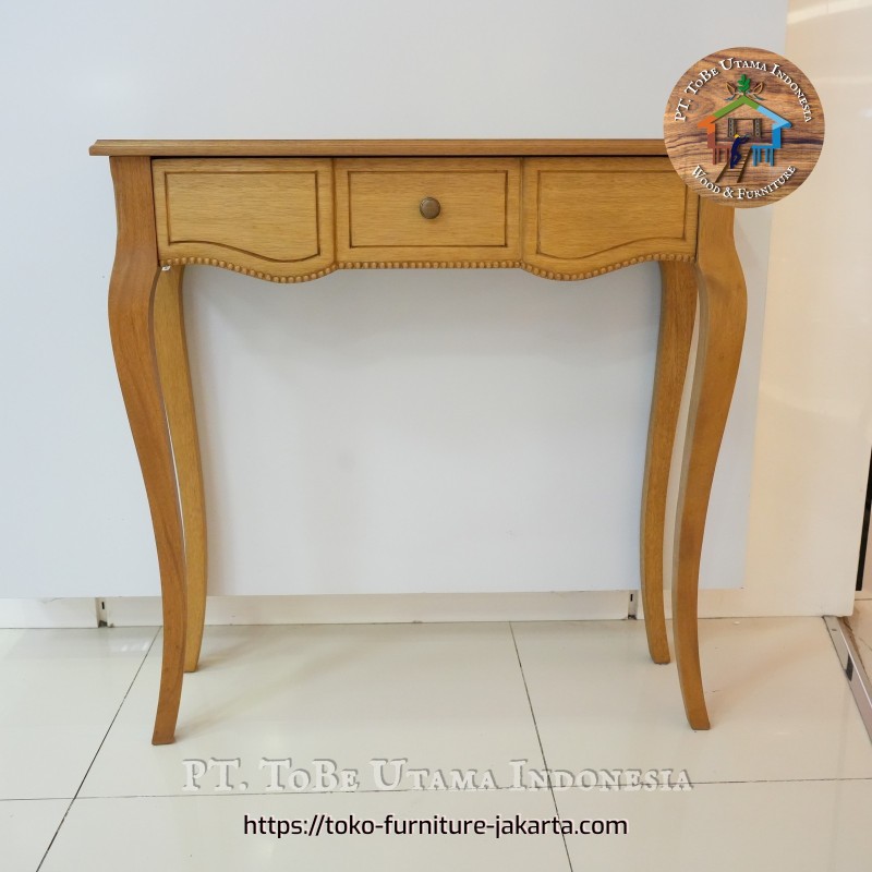 Saving is More Practical with a Spacious Cream Console Table