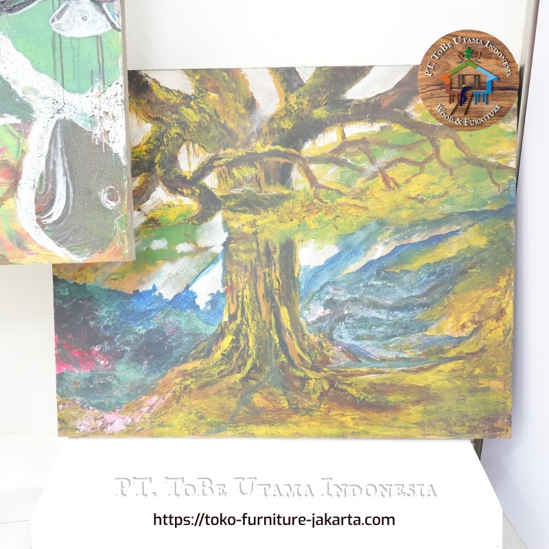 Painting of Big Tree from ToBe Utama Art Gallery