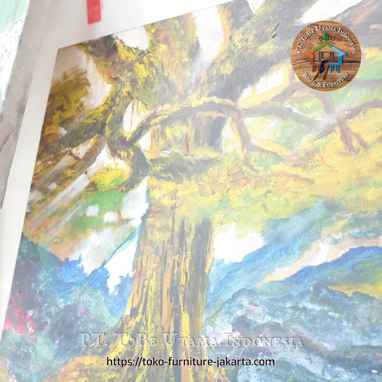 Painting of Big Tree from ToBe Utama Art Gallery