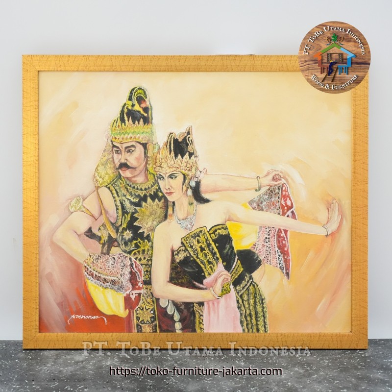 Rama Sinta Wayang Painting from ToBe Utama Art Gallery Collection