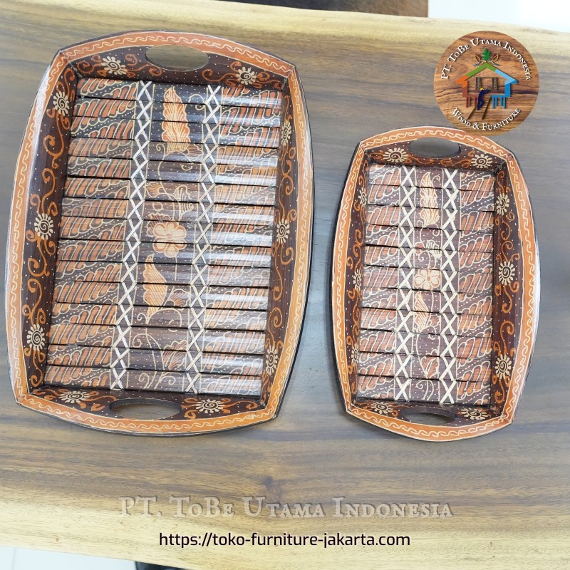 Craft Tableware From Nature, Bamboo Trays for Serving Food