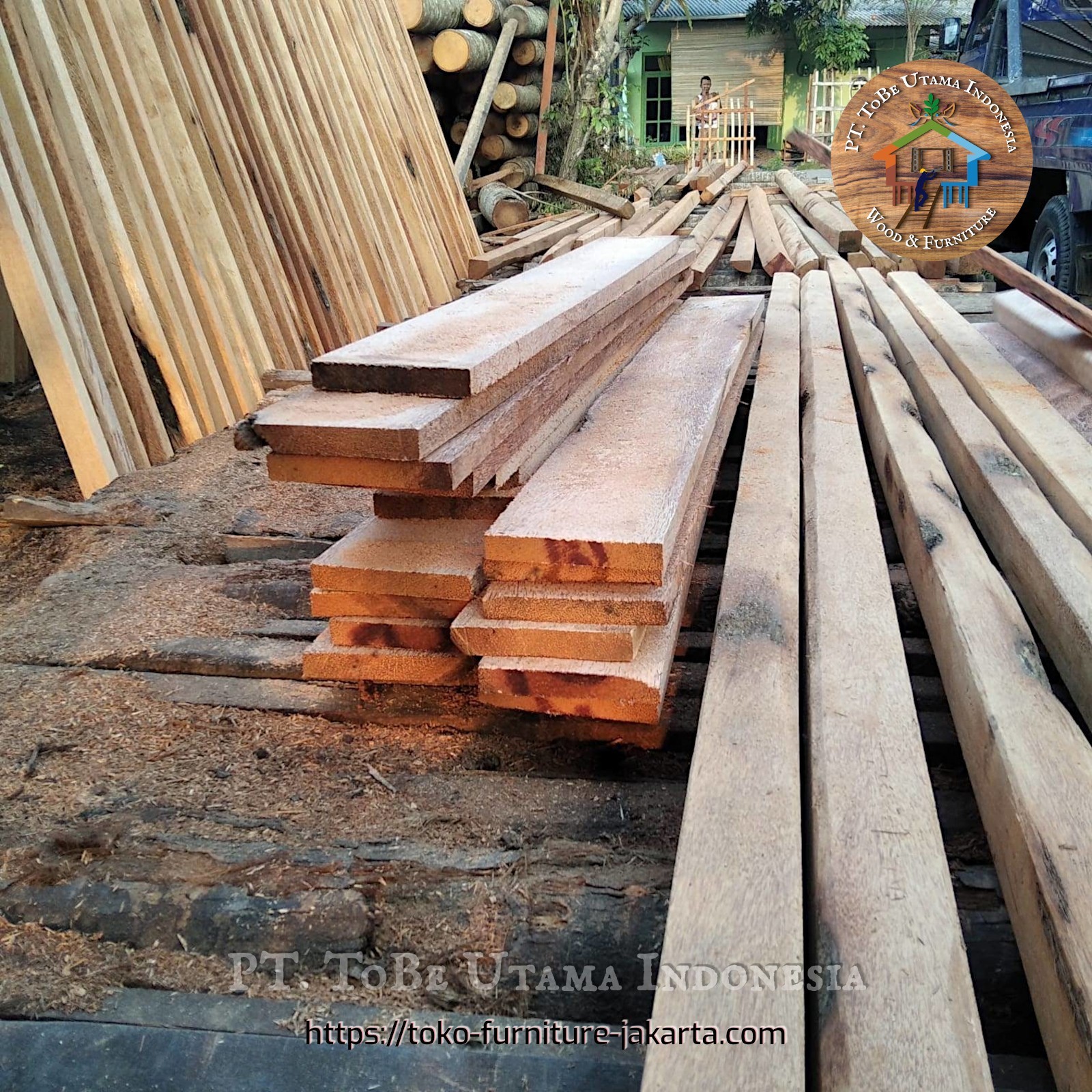 Balok Kayu kelapa untuk Bahan Bangunan
