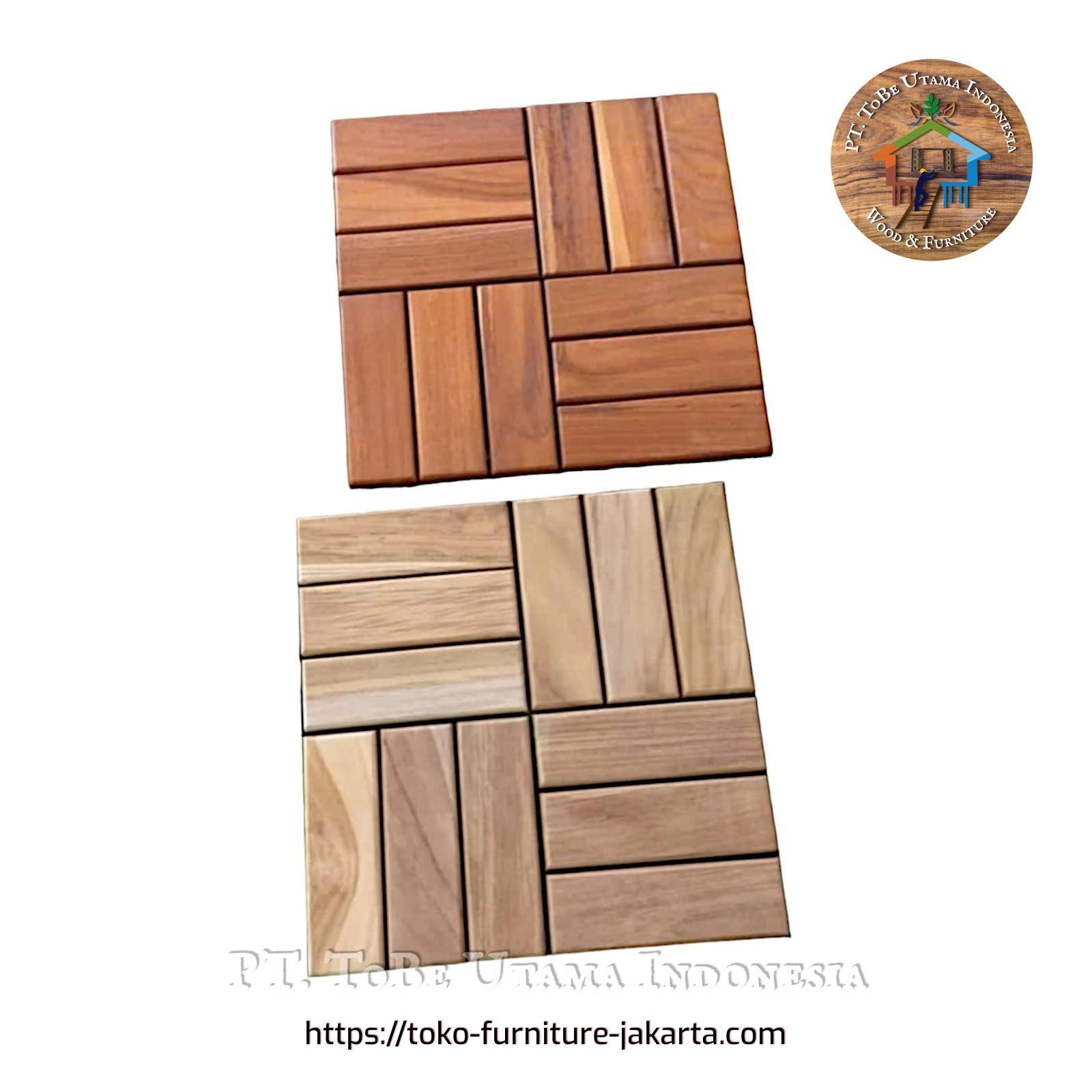 Lantai Kayu Parket untuk Taman, Balkon Teras dan Outdoor