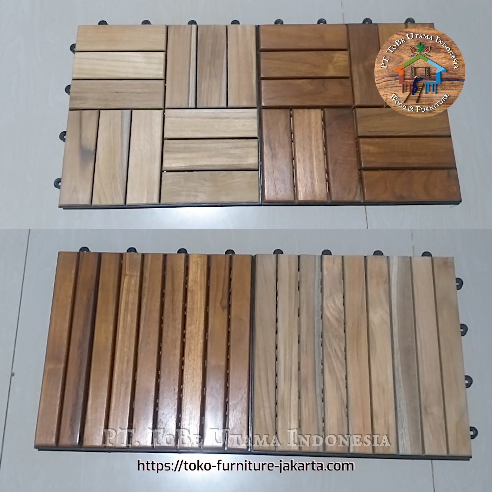 Lantai Kayu Parket untuk Taman, Balkon Teras dan Outdoor