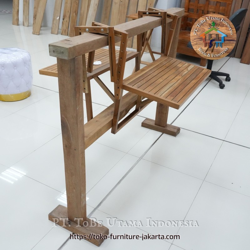 Meja Rel Gantung yang Dapat Disesuaikan untuk Balkon Anda