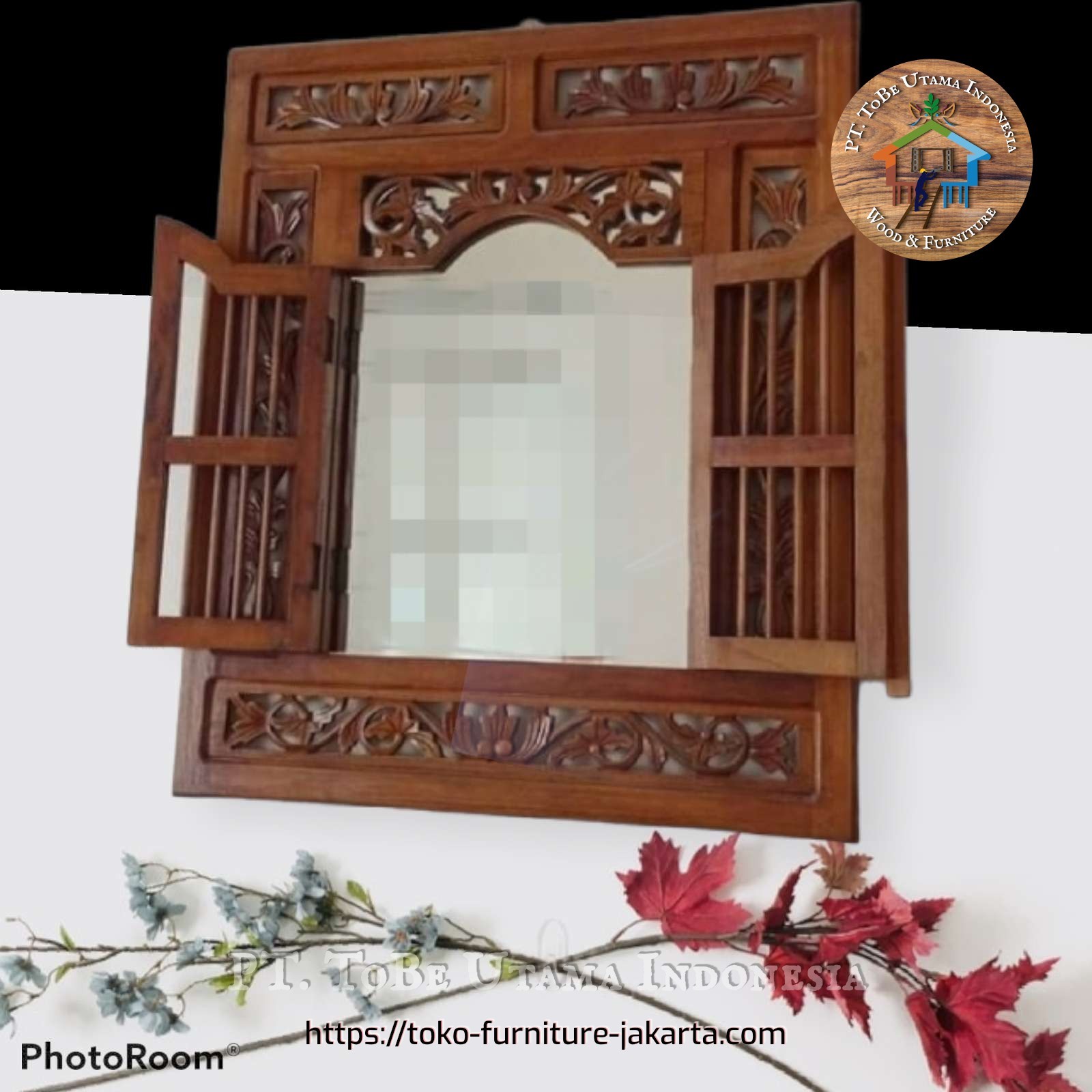 Keindahan Ukiran pada Cermin untuk Ruang Tamu dan Meja Rias