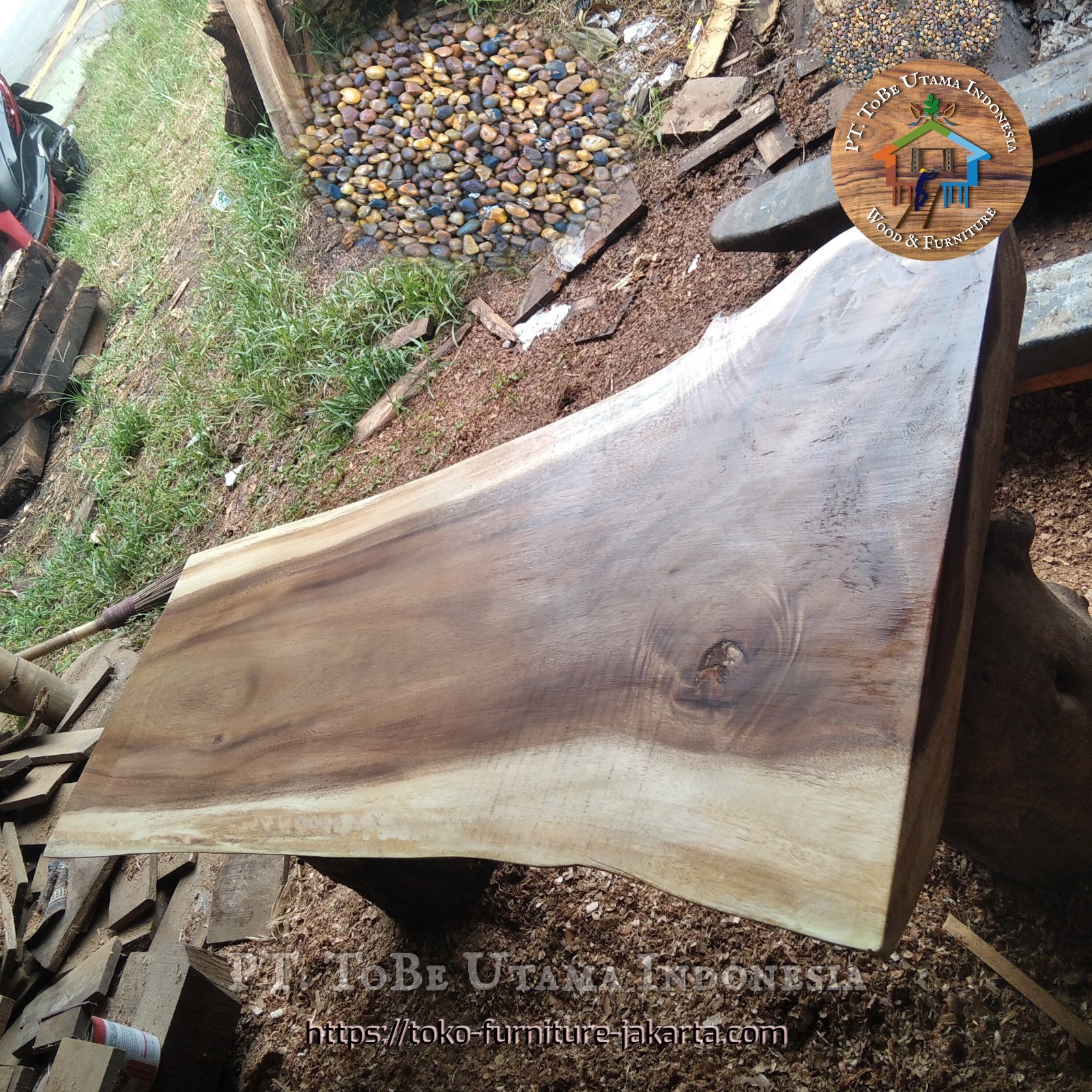 Papan Kayu Trembesi untuk Top Meja Kerja dan Meja Bar