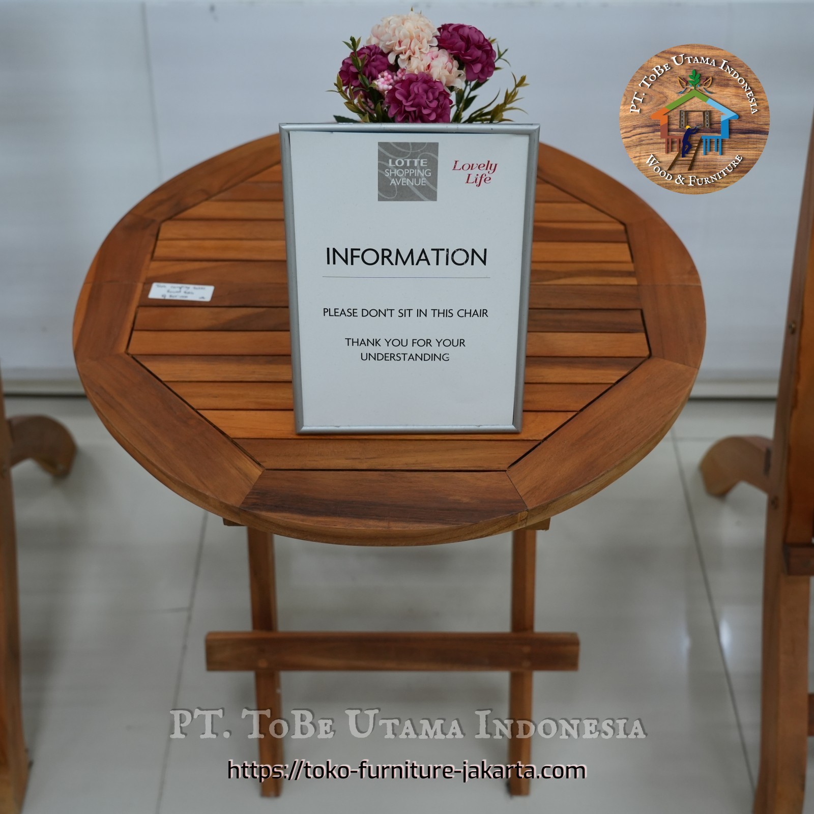 Foldable Teak Wood Terrace Table