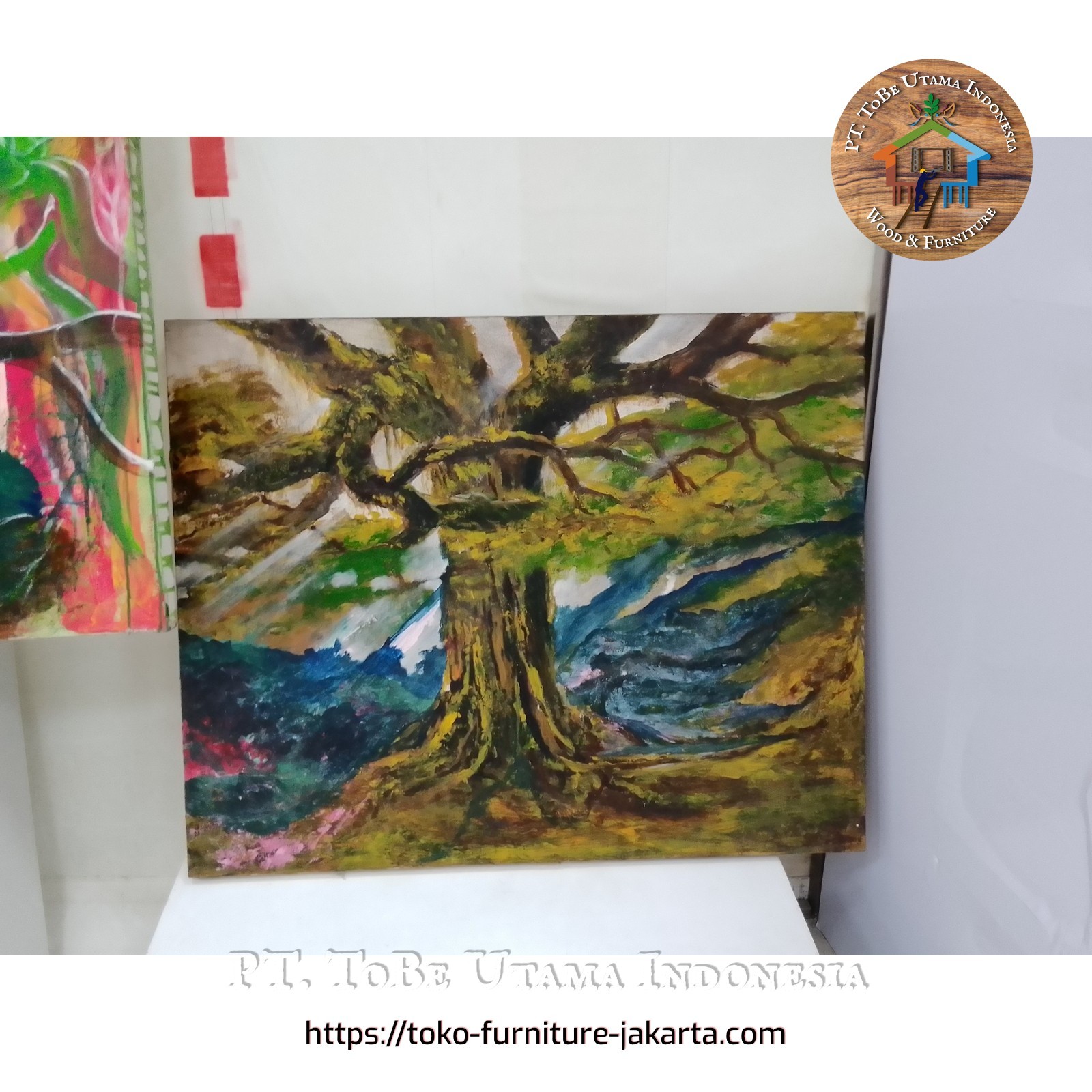 Painting of Big Tree from ToBe Utama Art Gallery